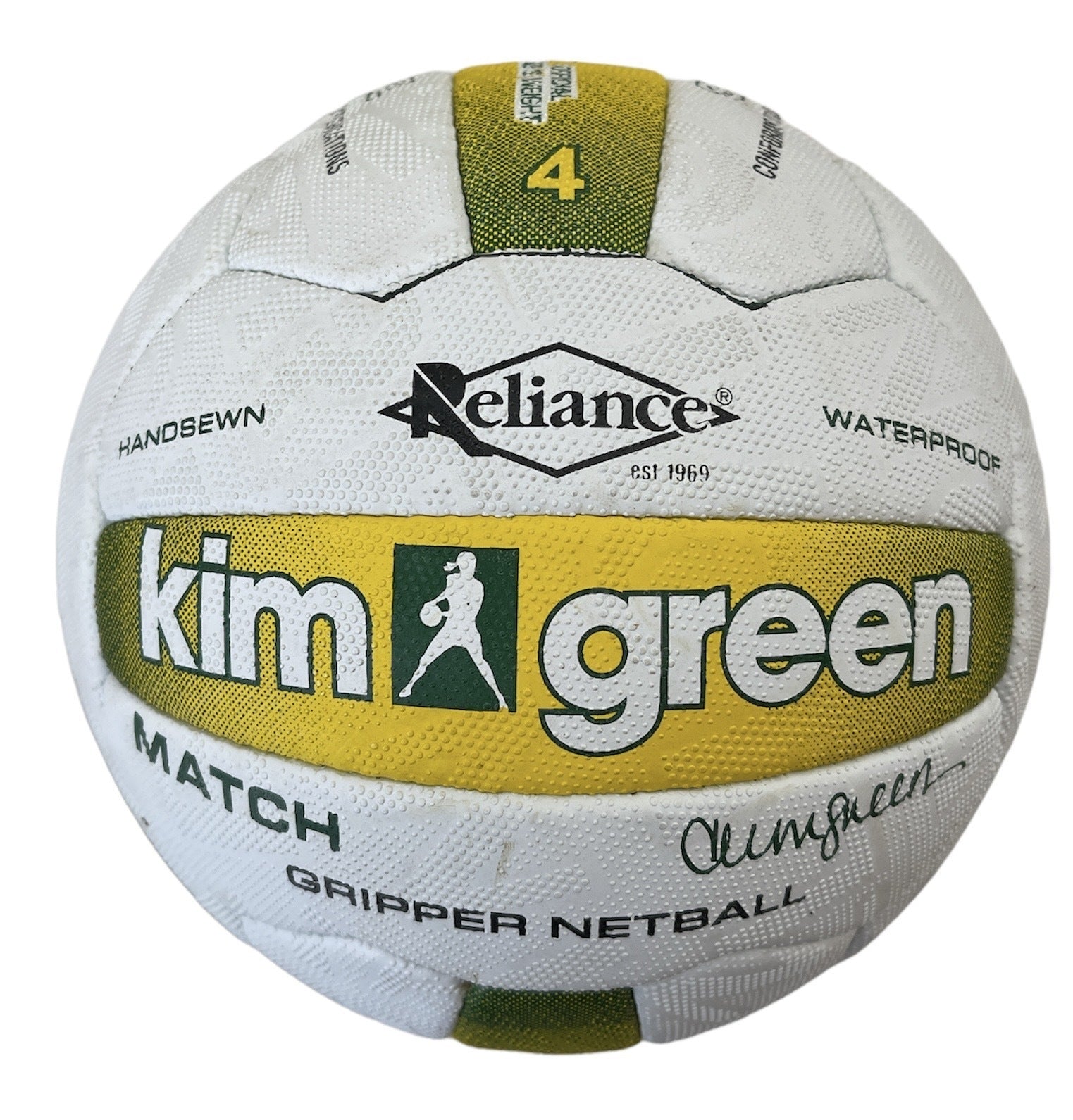 Kim Green Match Gripper Netball Hand Sewn Waterproof Net Ball Official ...